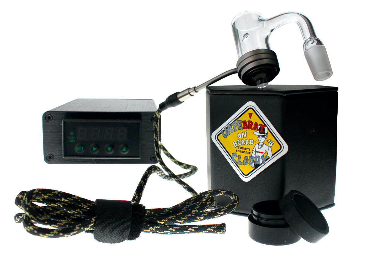 VapeBrat Mini Micro Enail Dab Kit: 25mm Vortex Banger Enail