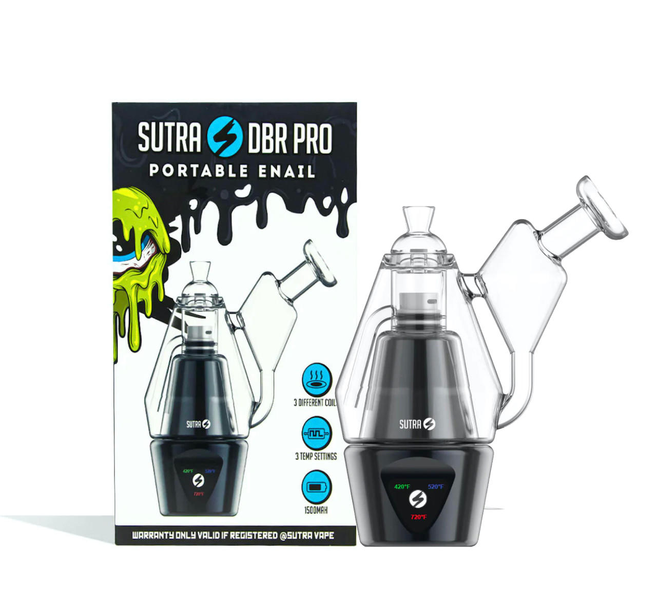 Sutra DBR Pro: Portable Mini Electric Dab Rig - Black E Rig