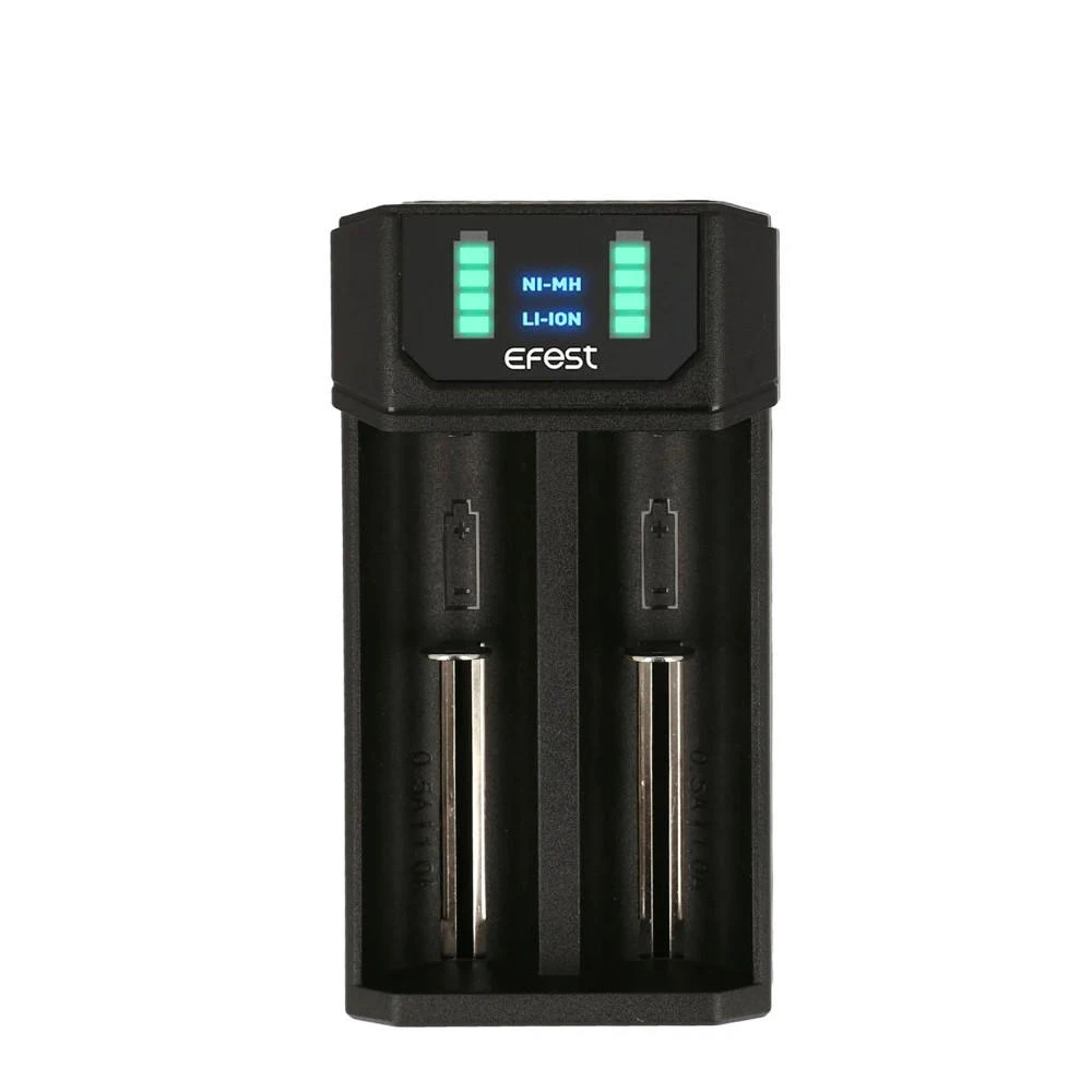Efest Mega: Two Cell Battery Charger for 18650 and 18350 Batteries