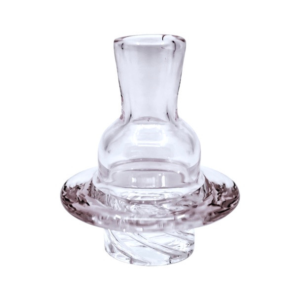 Spinner Carb Cap Clear: Vortex Dab Cap for Quartz Banger