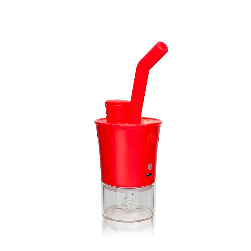 Portable Electric Dab Rig: Waxmaid Honey Cup E-Rig - Red Wax