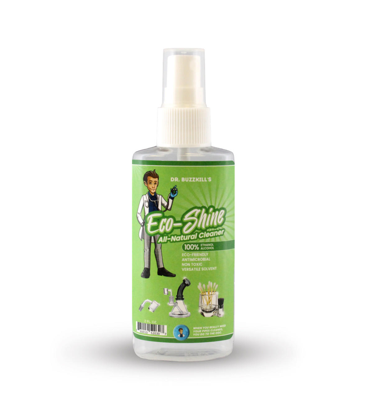 Dr. Buzzkill: Dab Cleaner Eco-Shine Ethanol Alcohol - 2oz Spray Bottle