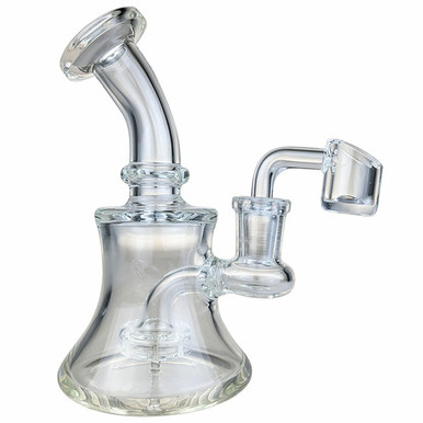 7" Glass Water Pipe Banger Hanger Dab Rig / Bong | Mini Rig