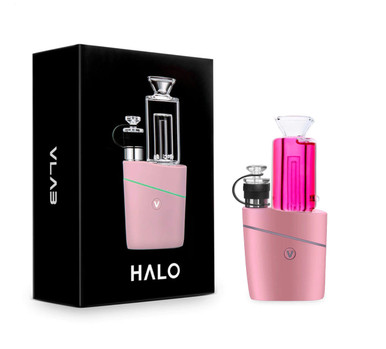 Halo Frozen Electric Dab Rig - Peach Pink Glycerin Top