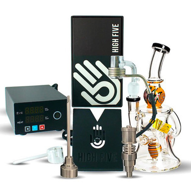 High Five Vape - Micro 20mm Quartz Banger and Titanium Nail Enail Kit