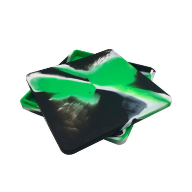 Silicone Dab Container: Extra Large 7" x 7" - 200ml - Black