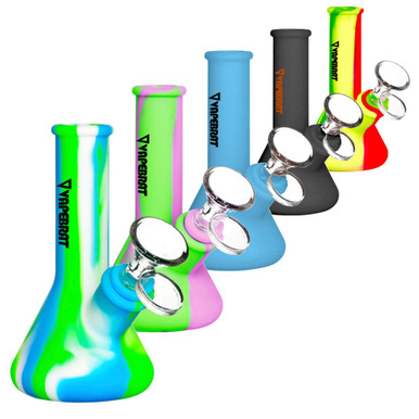 Portable Bong: 5" Mini Beaker Silicone Dab Rig | Mini Bong