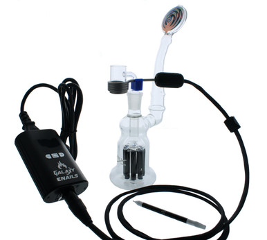 18mm Male 90 Degree E-Nail Quartz Dab Banger Kit 25mm Bucket