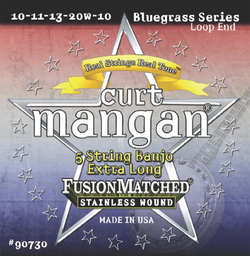 10-20 Plectrum Long Neck Banjo Stainless - Curt Mangan Fusion Matched ...