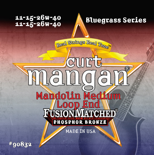 Mandolin Medium Loop-End - Curt Mangan Fusion Matched Guitar Strings