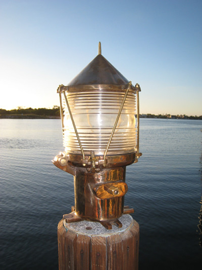 Coast Guard Bronze Nautical Pedestal & Pier Light - Nautical Decor and ...