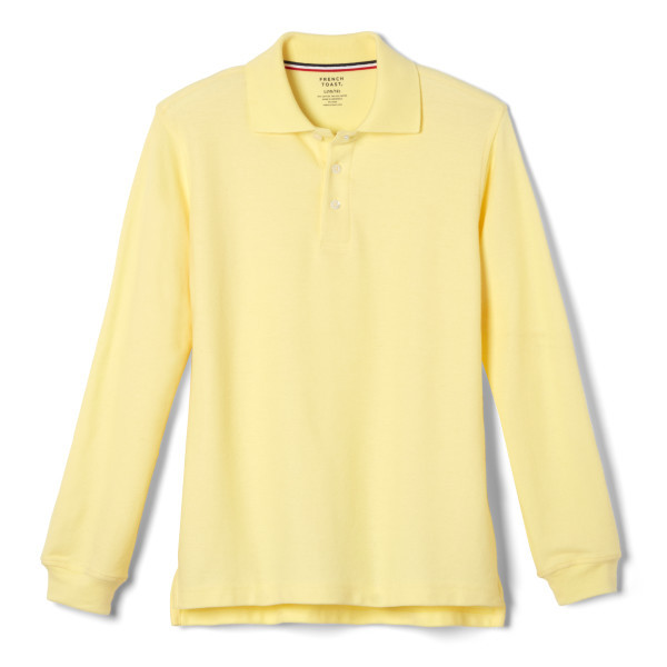 French Toast Boy Yellow Long Sleeve Pique Polo