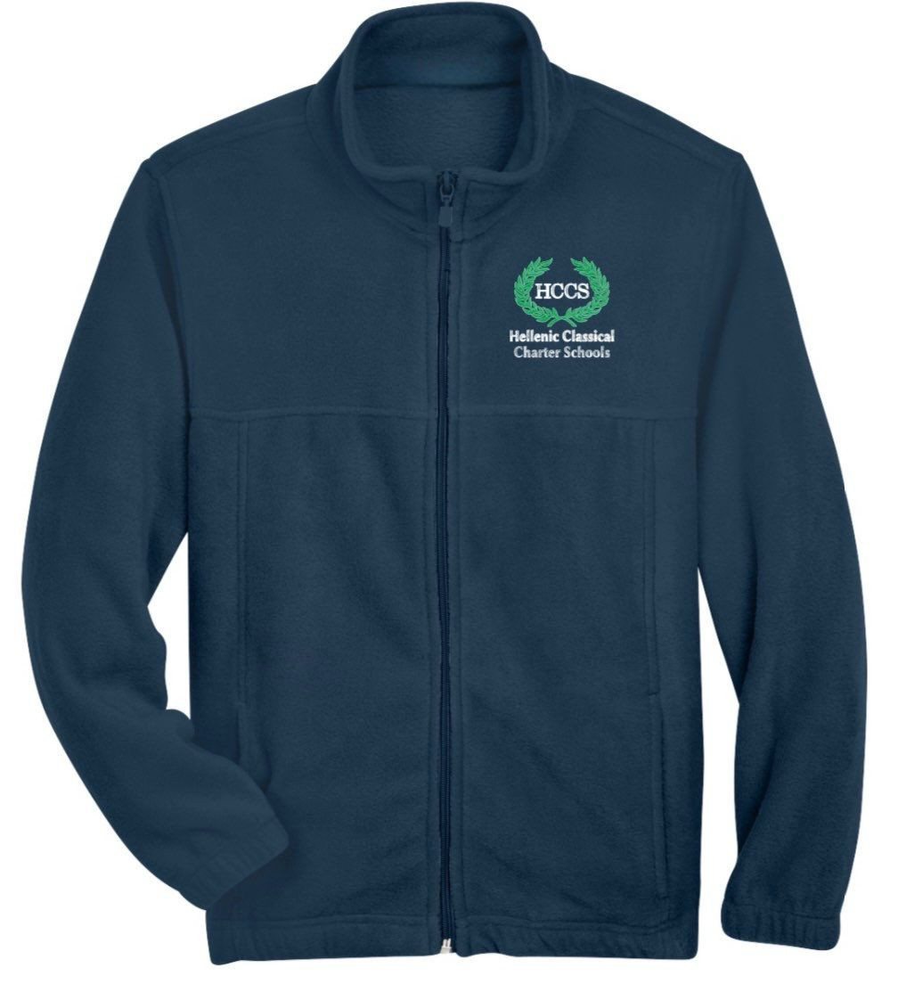 FLEECE JACKET W/ HELLENIC SCHOOL LOGO - Kids Place