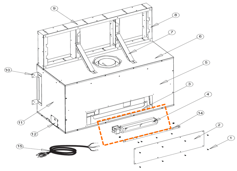 Jotul 157454 Gas Fireplace Blower Fan Assembly | Fits GZ 455 DV Westbrook