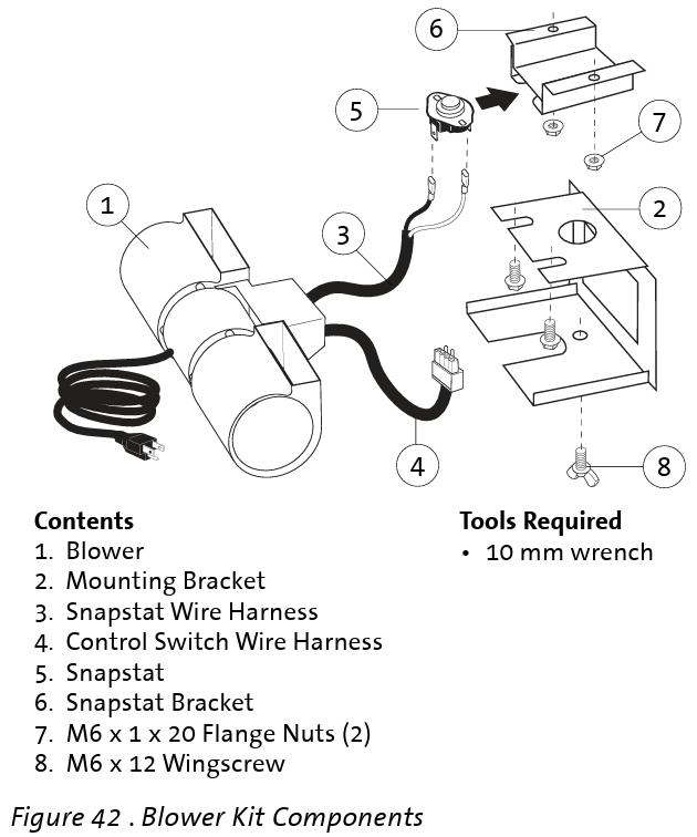Jotul 155371 Gas Stove Blower Fan Assembly
