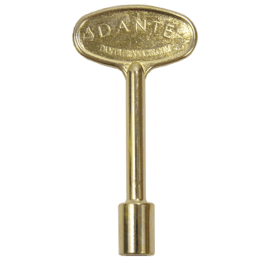 Dante Log Lighter 3" Key | 1/4" & 5/16" Valve Stems | Polished Brass ...