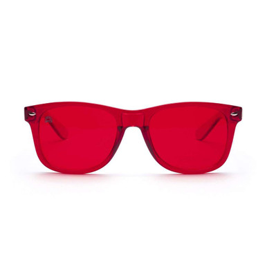 Red Color Glasses - Violet Owl Welllness
