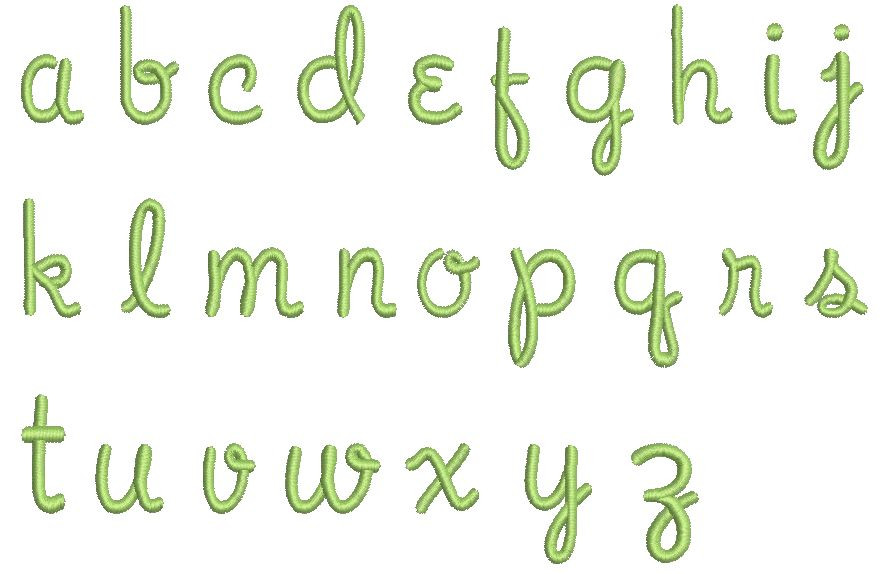 26 Bold STACKED Font Machine Embroidery Designs