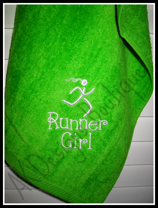 496 Runner Girl Machine Embroidery Designs