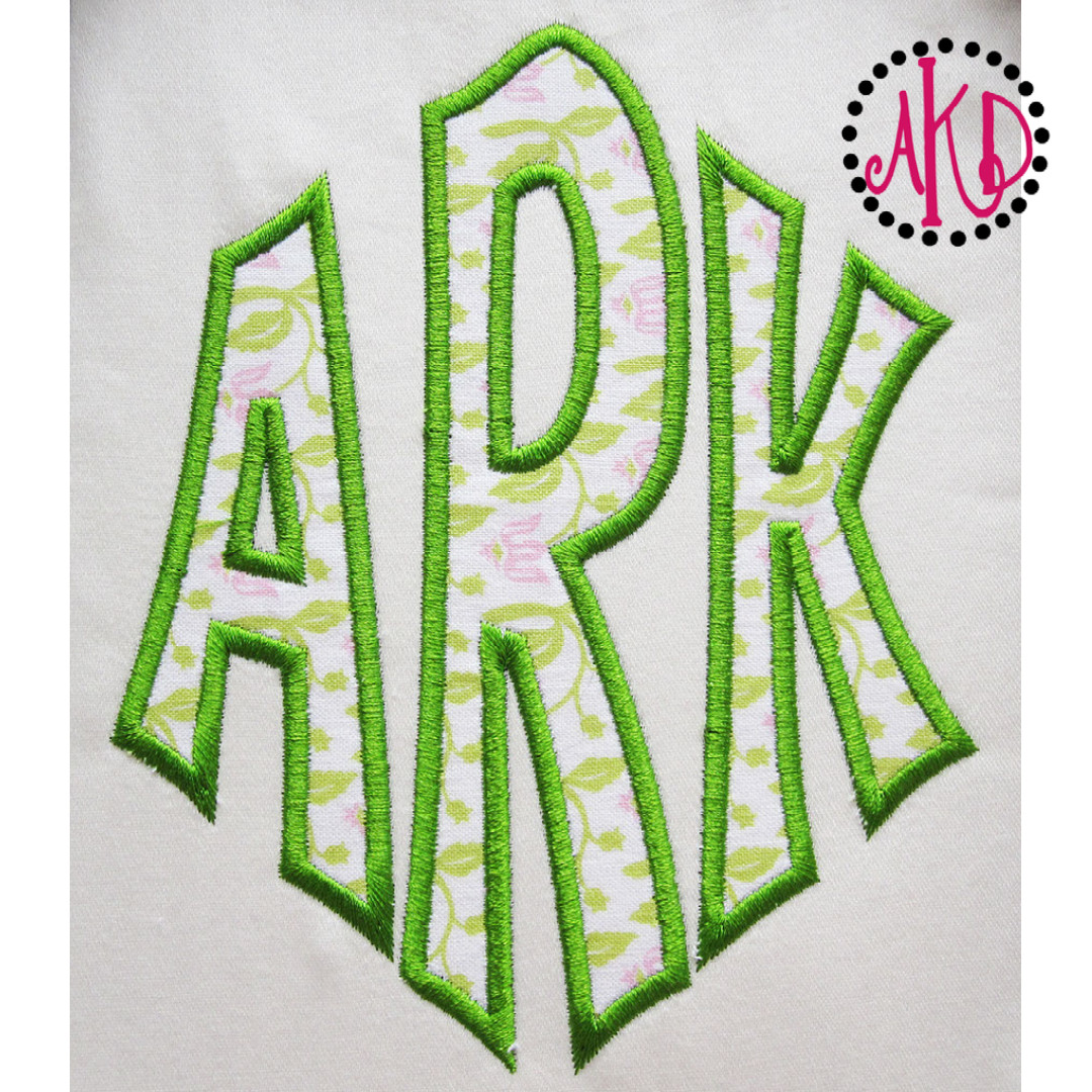 Applique Embroidery Monogram No 1317 Machine Designs