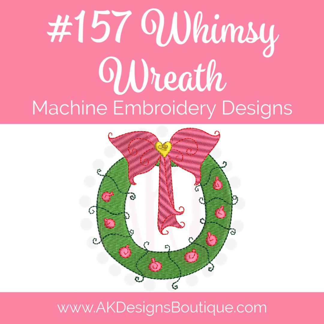 Whimsy Wreath Machine Embroidery Designs