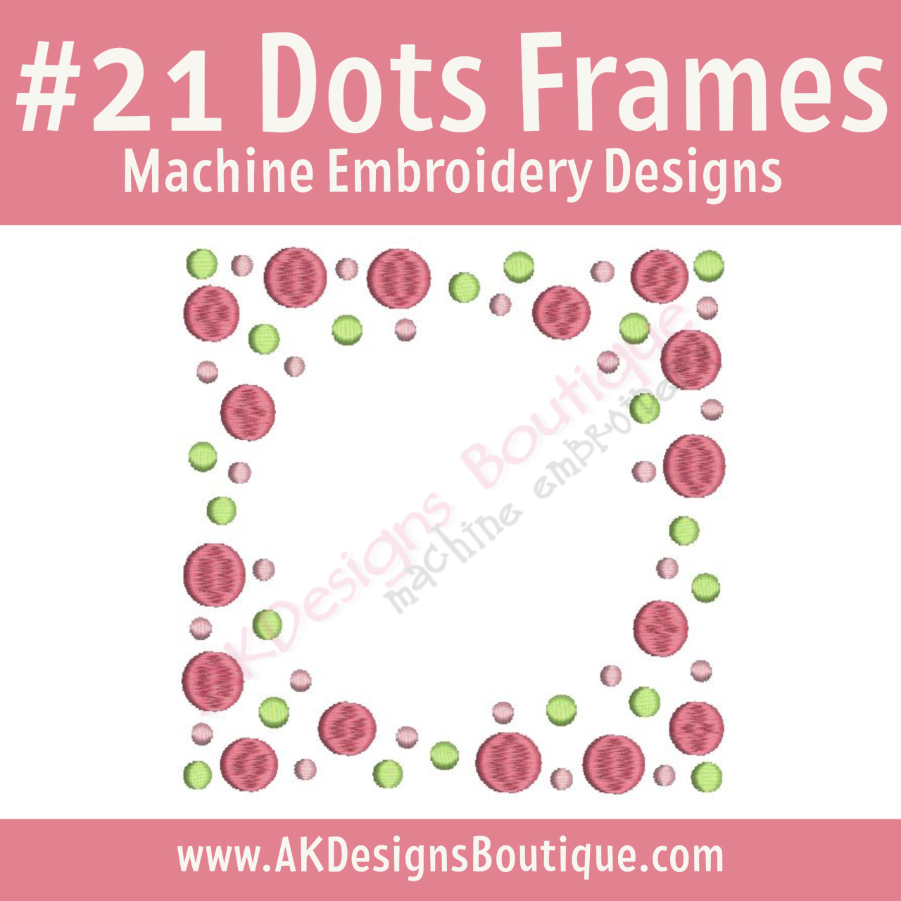 Dots Frames Machine Embroidery Designs