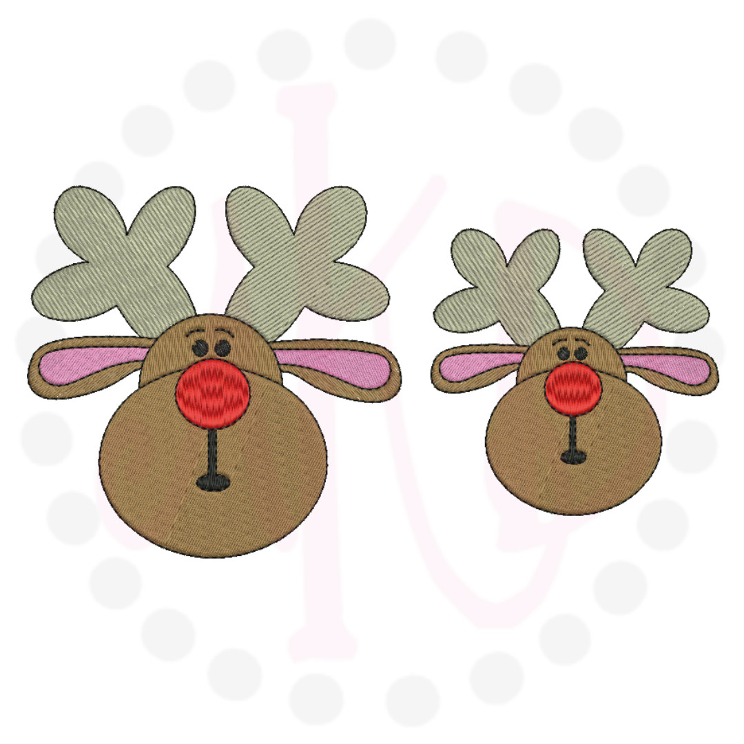 Cute Reindeer Machine Embroidery Designs
