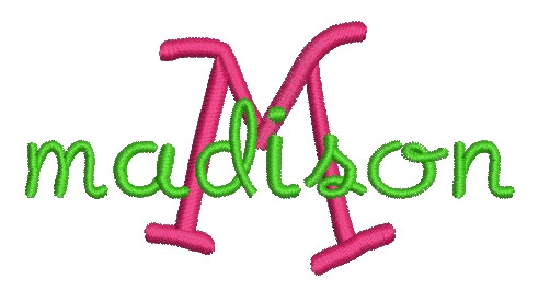 134 STACKED Bold Font Machine Embroidery Designs