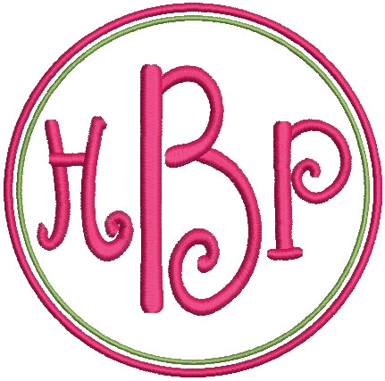 12 STACKED Bold Font Machine Embroidery Designs