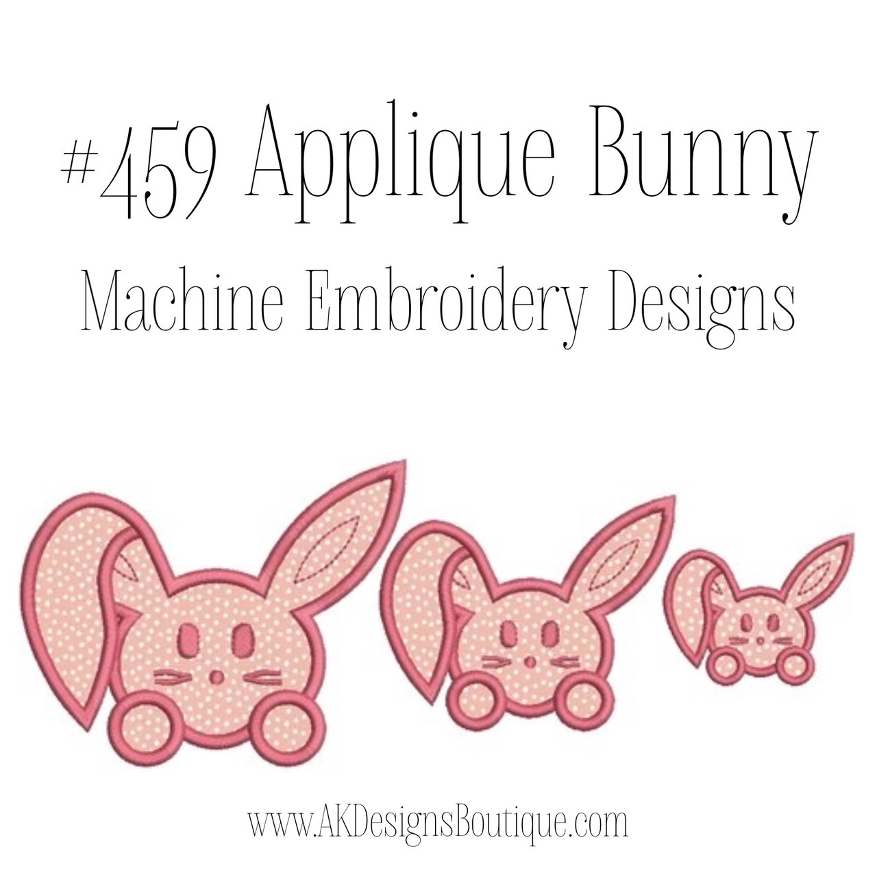 Applique Bunny | Bunnies Machine Embroidery Designs