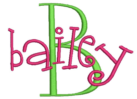12 STACKED Bold Font Machine Embroidery Designs