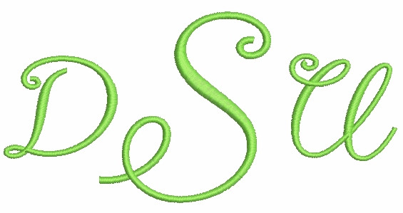 Paris Script Monogram Machine Embroidery Designs