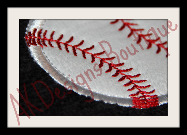 Applique Softball or Baseball Machine Embroidery Designs