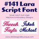 Embroidery Font 141 Lara Script Designs | AKDesigns Boutique