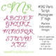 Paris Script Monogram Machine Embroidery Designs