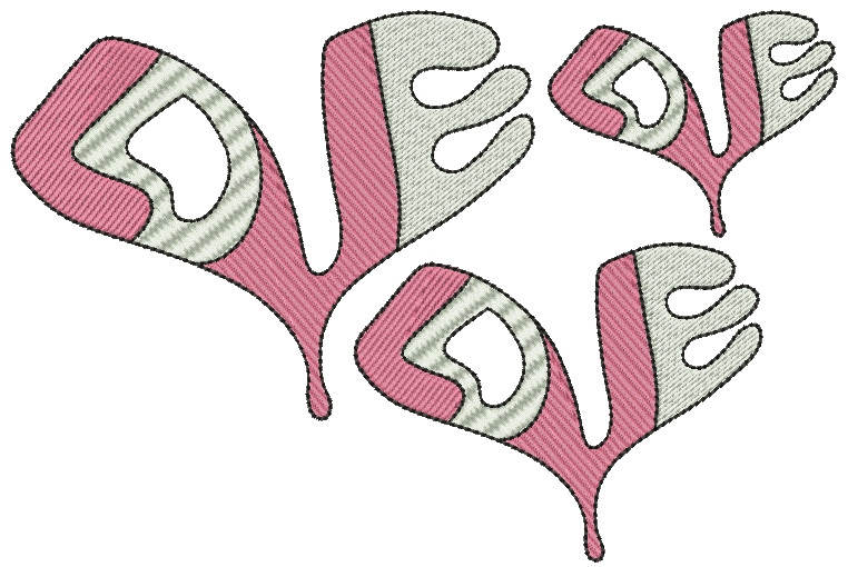 LOVE Heart Machine Embroidery Designs