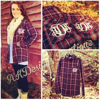 TIP for Monogramming on a Flannel Pocket - Embroidery Fonts Monograms ...