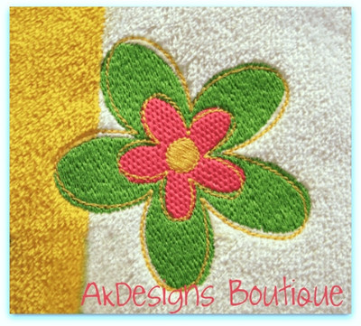 Retro Flower Machine Embroidery Designs