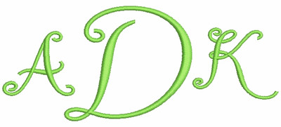 Paris Script Monogram Machine Embroidery Designs