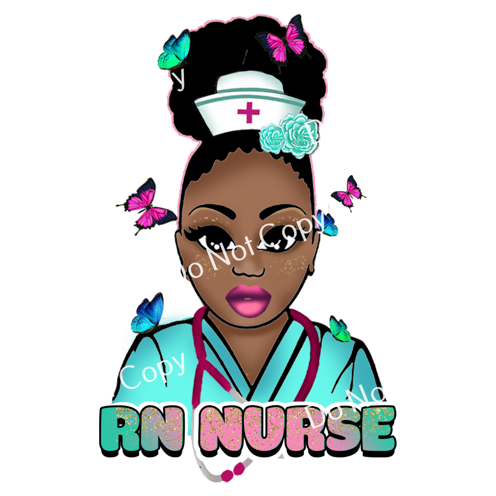 ColorSplash Ultra Transfers | African American RN Nurse CF