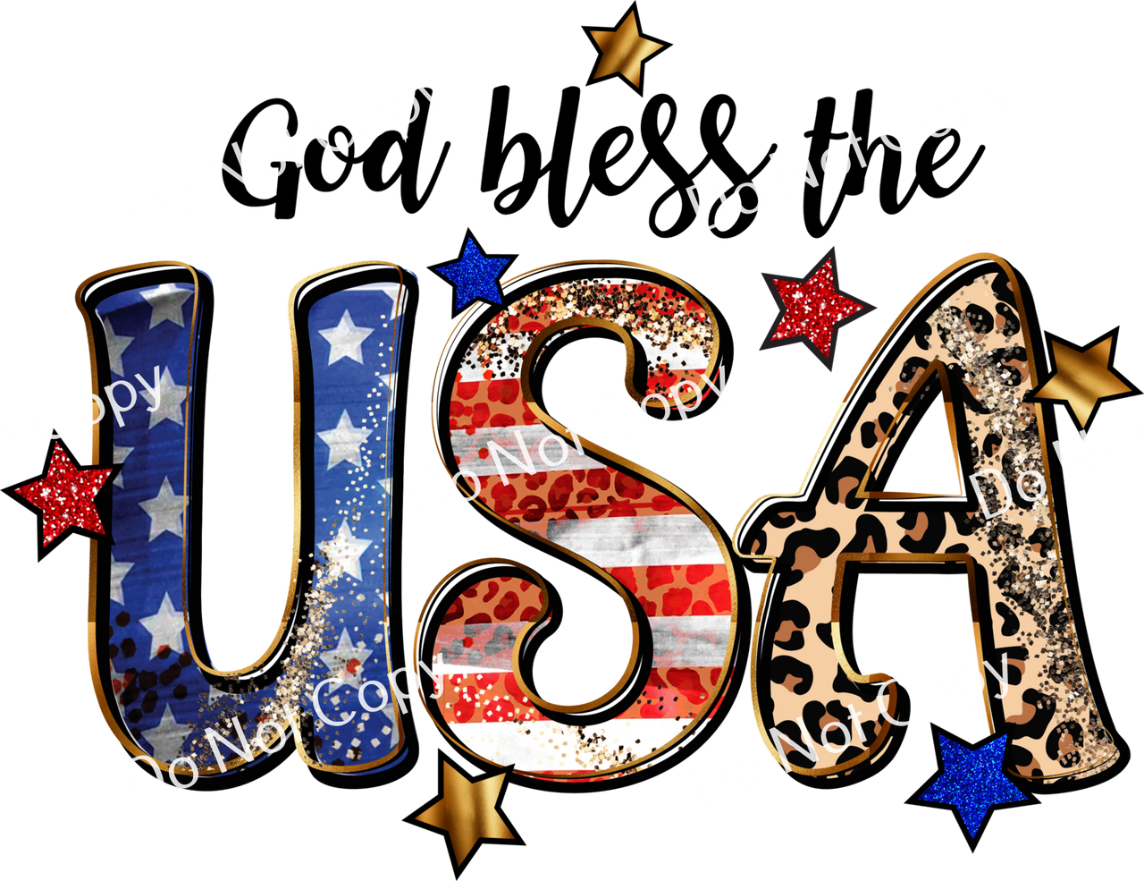 ColorSplash Ultra Transfers | God Bless The USA CF 1