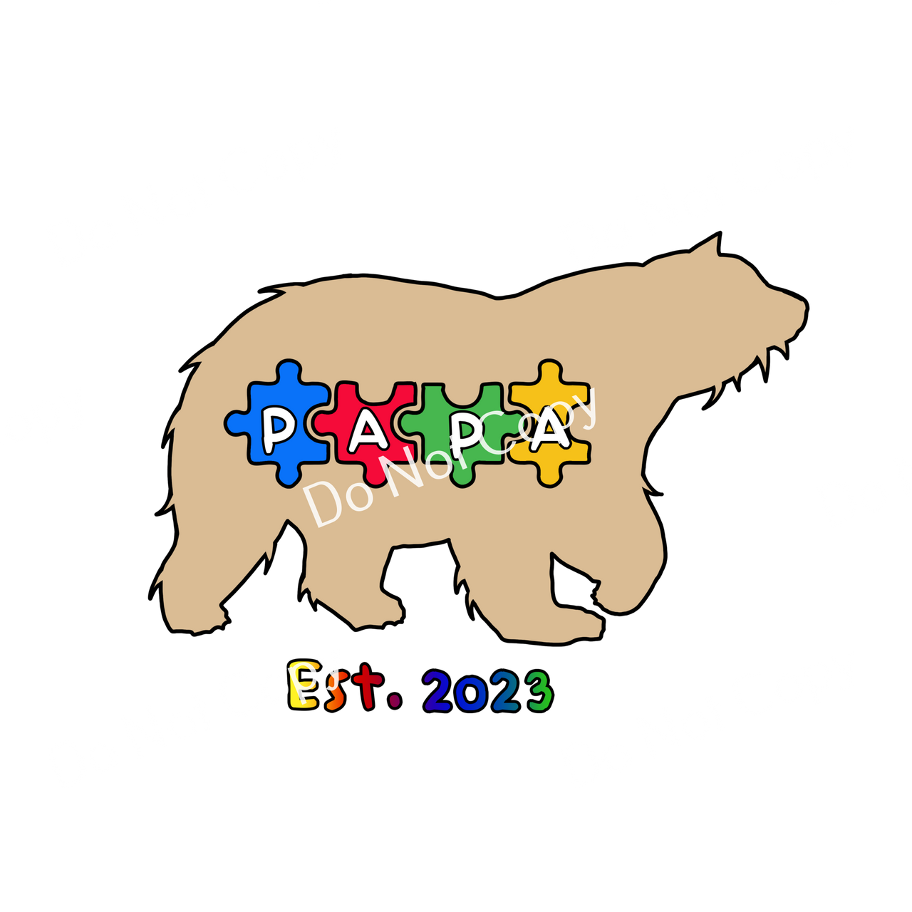 ColorSplash Ultra | Autism Papa Bear CF