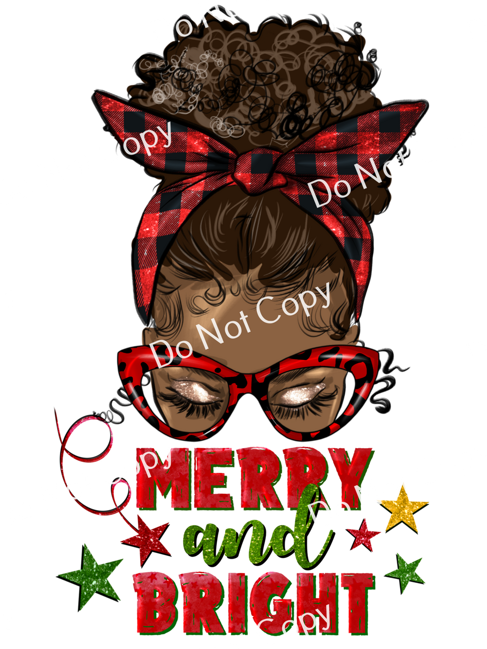 Colorsplash Ultra Transfers Messy Bun Merry And Bright