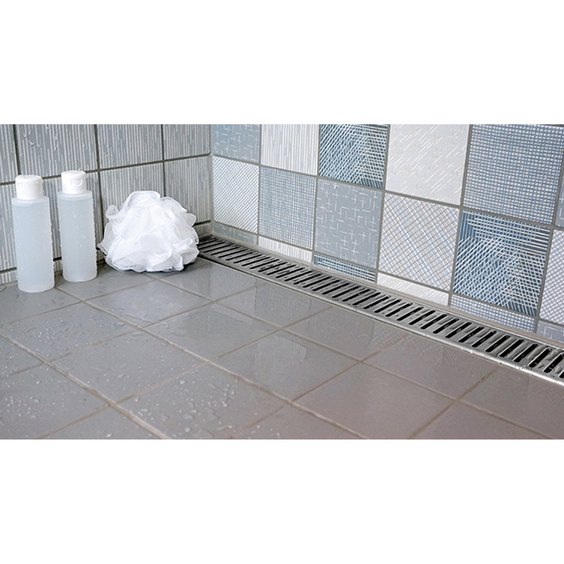 Vision Shower Channel Waste Kit 1000mm Tile Insert - Mico NZ