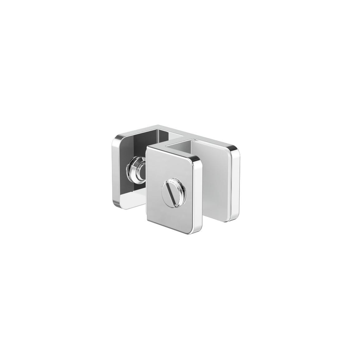 Glass To Glass Fitting Over-Panel Chrome 10mm Glass - Mico NZ