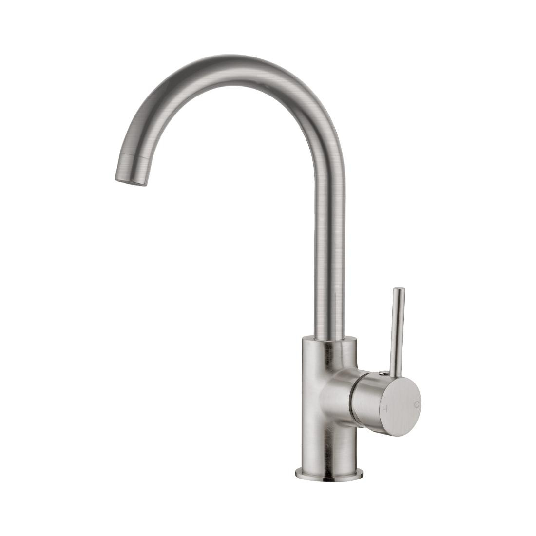 Dolce Kitchen Mixer Gooseneck All Pressure Brushed Nickel - Mico NZ