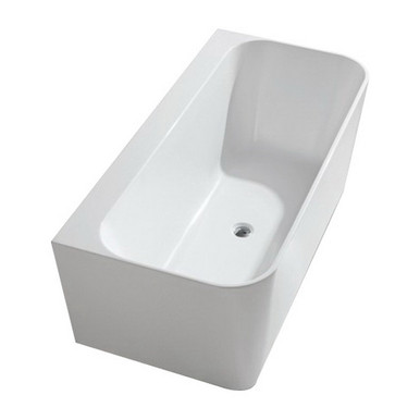 Athena Contro Back To Wall Bathtub 1600mm x 750mm White