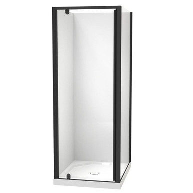 Sierra 900 x 760mm Rectangle Shower 2-Sided Flat Wall 760mm Pivot Door ...