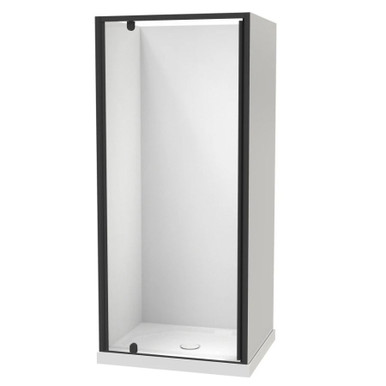 Sierra 900 x 760mm Rectangle Shower 3-Sided Flat Wall 900mm Pivot Door ...