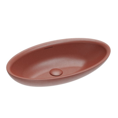 Ovo Vessel Basin 580mm Brick - Mico NZ